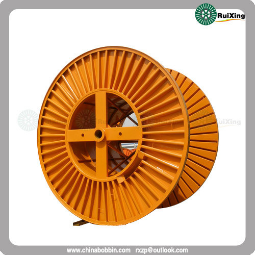 Big steel corrugated spool for cable machine Corrugated steel spool for ...